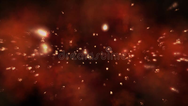 Sparks and Particles of Fire with Smoke on the Background Stock Footage ...