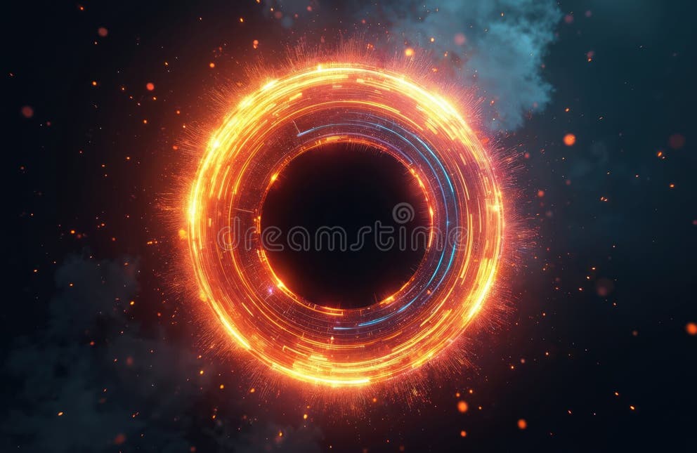 Sparky Portal Effect with Looping Animation Features Orange, Blue ...
