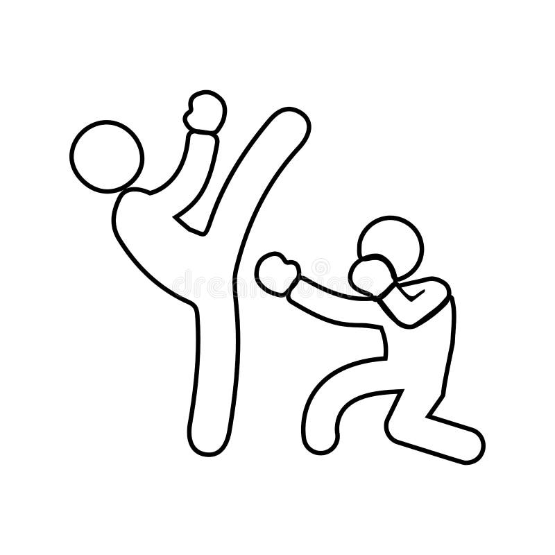 Fight Punch Men Icon. Simple Pictogram of Fighting Icons for Ui and Ux ...