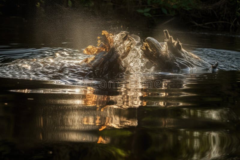 Sparring Match of Water and Light, with Reflections Dancing Across the ...