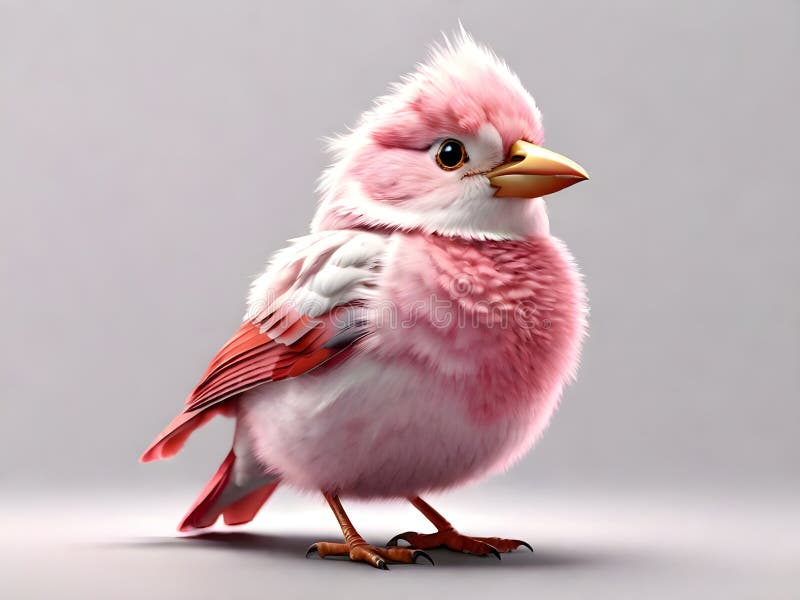 Sparrow - Fluffy Animated Bird Stock Illustration - Illustration of ...