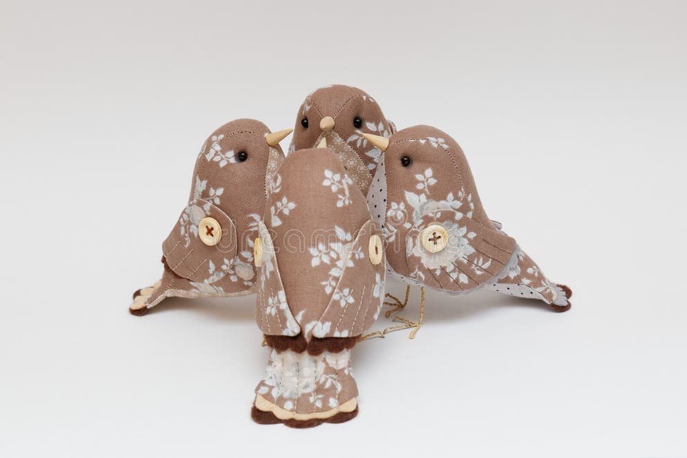 Sparrows stock photo. Image of colors, fluffy, handarbeit - 48070332