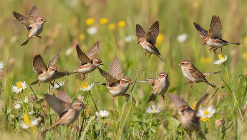 Sparrows Flutters Stock Photos - Free & Royalty-Free Stock Photos from ...