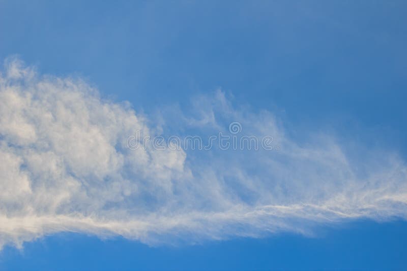 Sparse Clouds in the Blue Sky Morning Background. Fluffy Clouds Stock ...