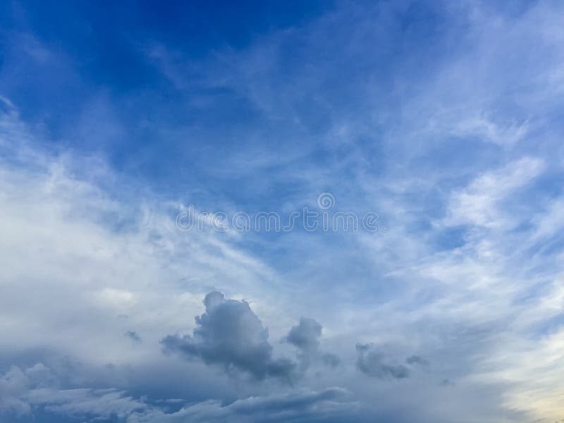 Sparse Fluffy Clouds from Above Stock Photo - Image of plane, cotton ...