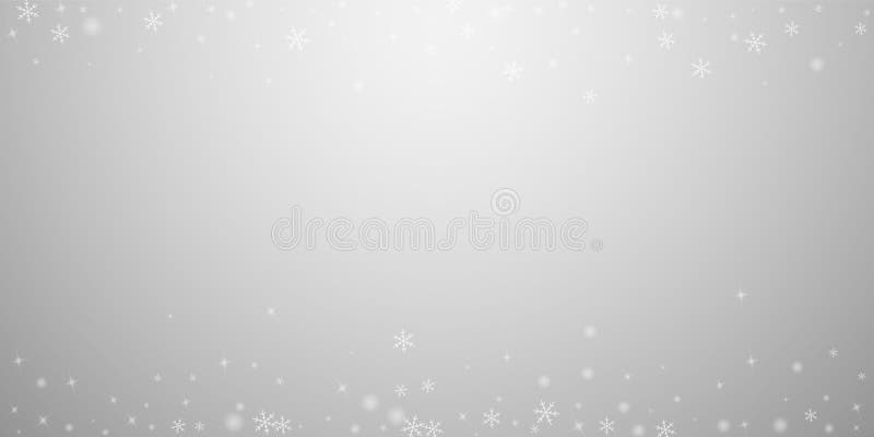 Sparse Glowing Snow Christmas Background Stock Illustration ...