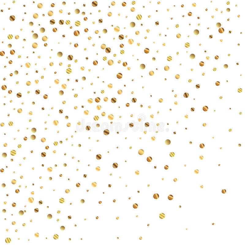 Sparse Gold Confetti Luxury Sparkling Confetti. Sc Stock Vector ...