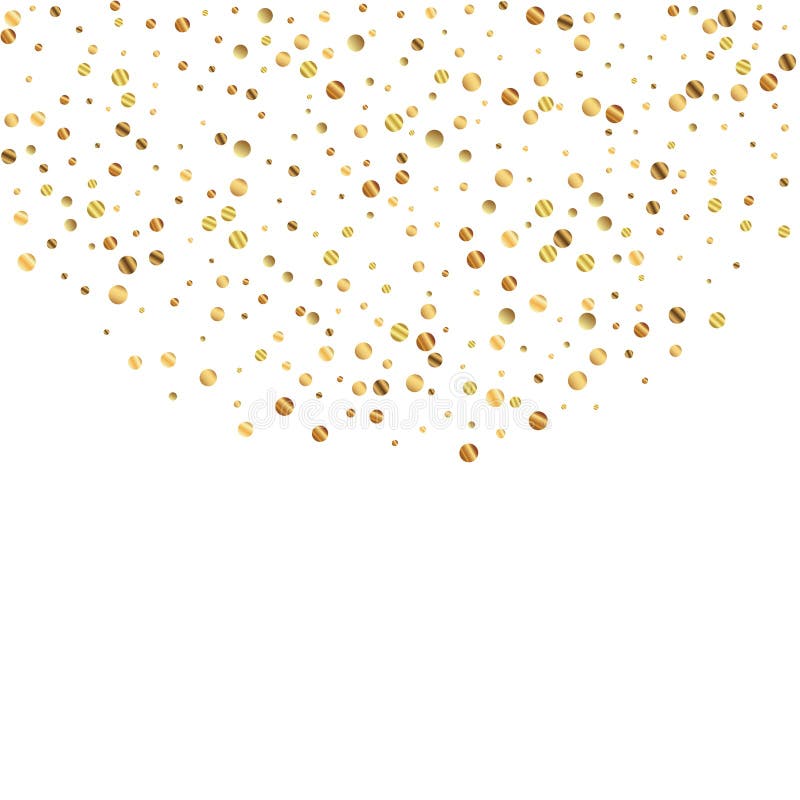 Sparse Gold Confetti Luxury Sparkling Confetti. Sc Stock Vector ...