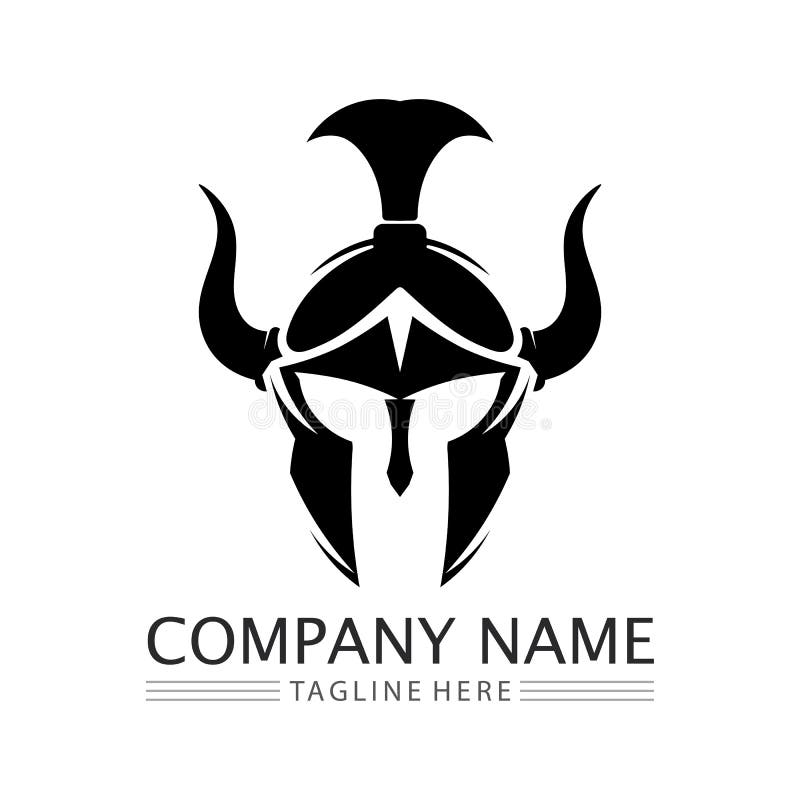 Spartan Logo Icon Designs Vector Stock Illustration - Illustration of ...