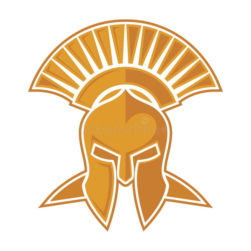 Spartan Head Helm Logo Icon Template 1 Stock Vector - Illustration of ...