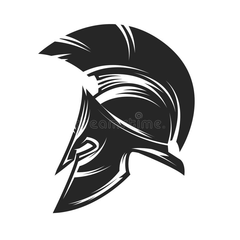 Spartan helmet icon stock vector. Illustration of legendary - 93814088