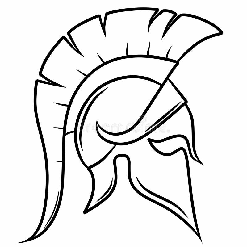 Spartan Helmet Logo, Greek Warrior, Gladiator Stock Vector ...