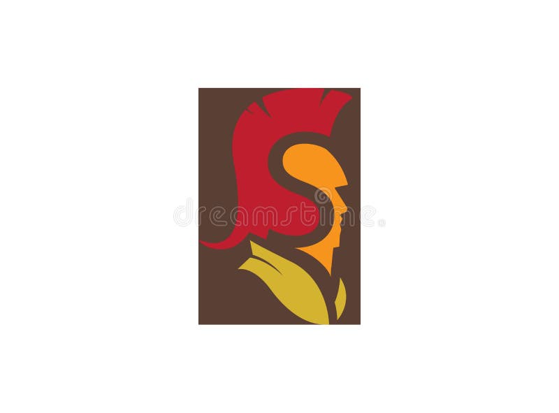 Spartan Letter S Head Logo Vintage Vector Design Stock Vector ...