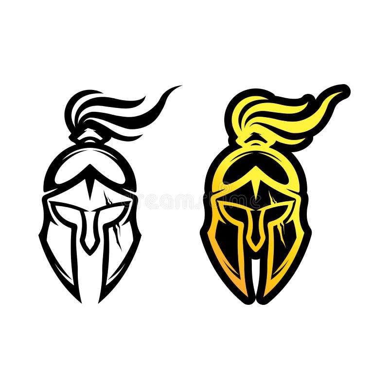 Spartan Logo Icon Designs Vector Stock Illustration - Illustration of ...