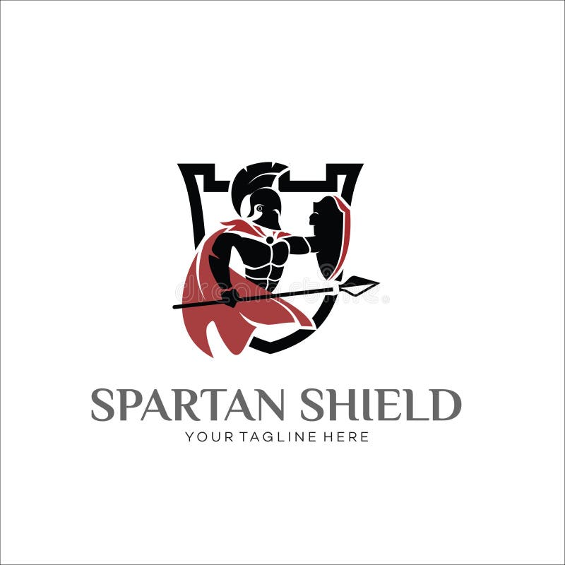 Spartan shield stock vector. Illustration of emblem, lambda - 91800798