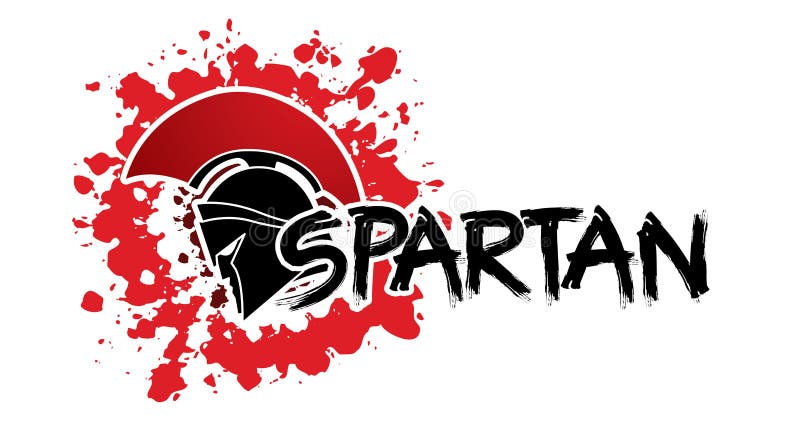 Spartan black sign. stock vector. Illustration of pattern - 84819871