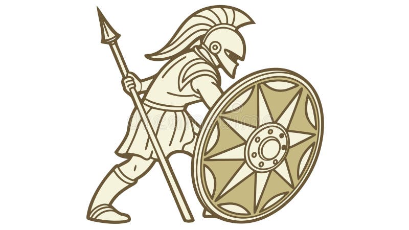Spartan Warrior Holding Shield Stock Illustrations – 426 Spartan ...