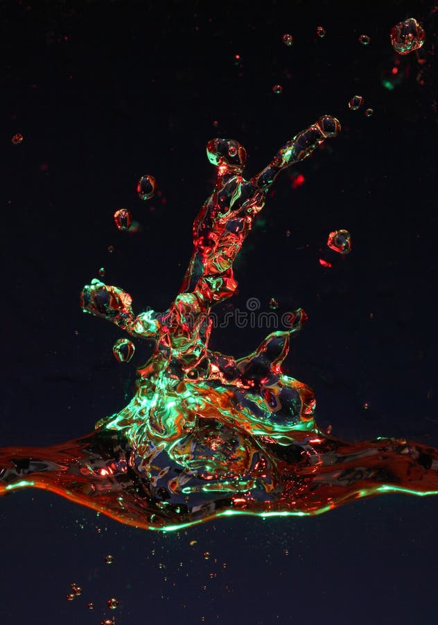 Spash of water stock image. Image of shapes, light, black - 8225457