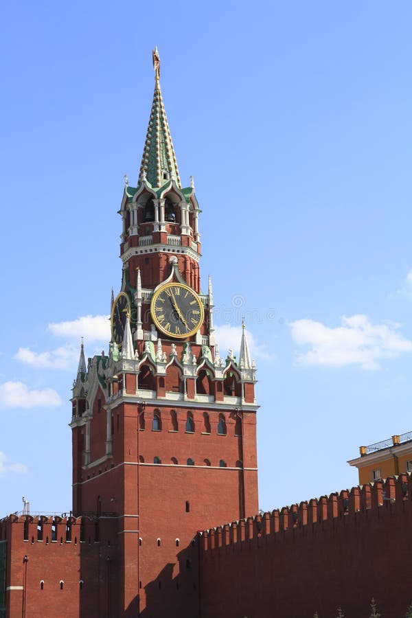 Spasskaya Tower stock photo. Image of moscow, monument - 20437674