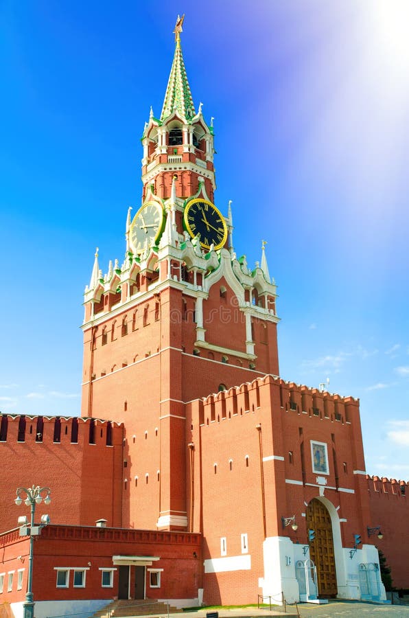 Spasskaya Tower stock image. Image of history, culture - 159836643