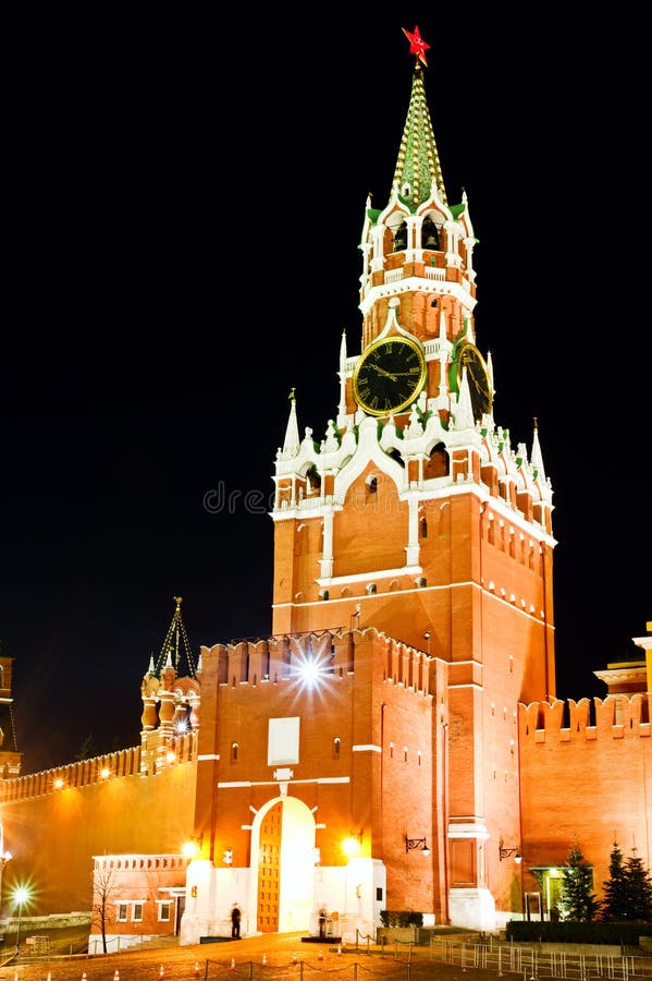 Spasskaya Tower stock photo. Image of square, historic - 42221016