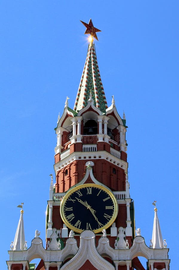 Ruby Star of the Kremlin stock photo. Image of russia - 103691950