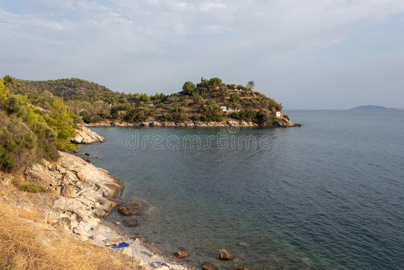 Spathies Beach Sithonia, Halkidiki, Greece Stock Image - Image of ...