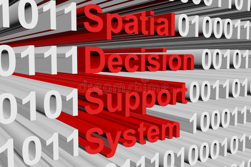 Spatial Decision Support System Stock Illustration Illustration Of