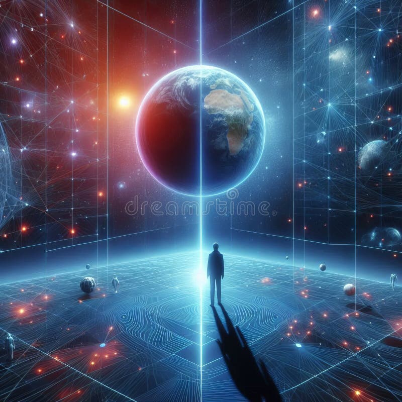 Spatial Dimension Space Space Containing the Three Dimensios O Stock Illustration - Illustration ...