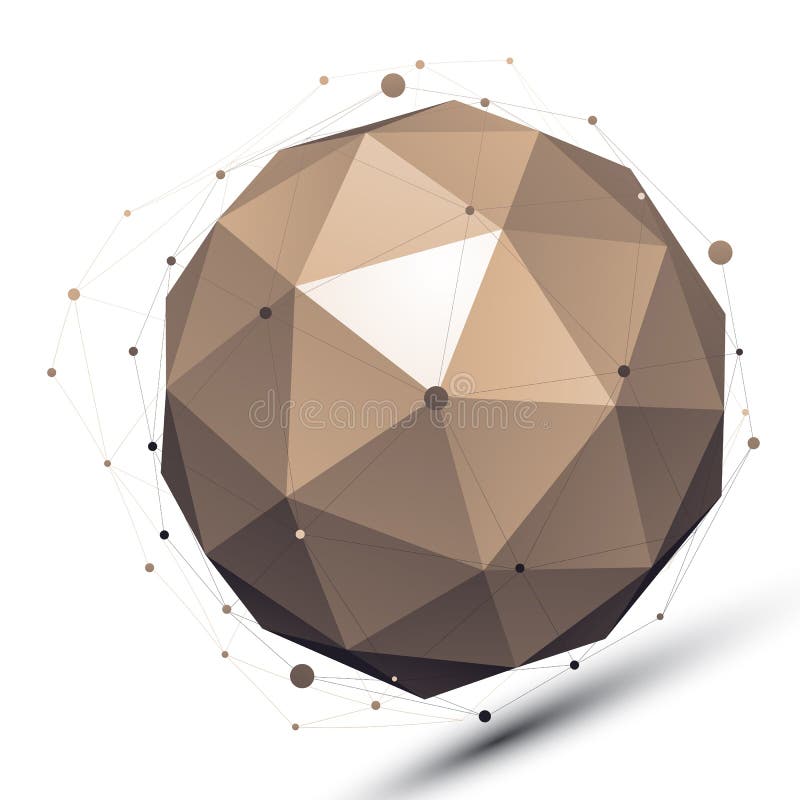 Spatial Vector Monochrome Digital Object, Dimensional Technology Stock ...