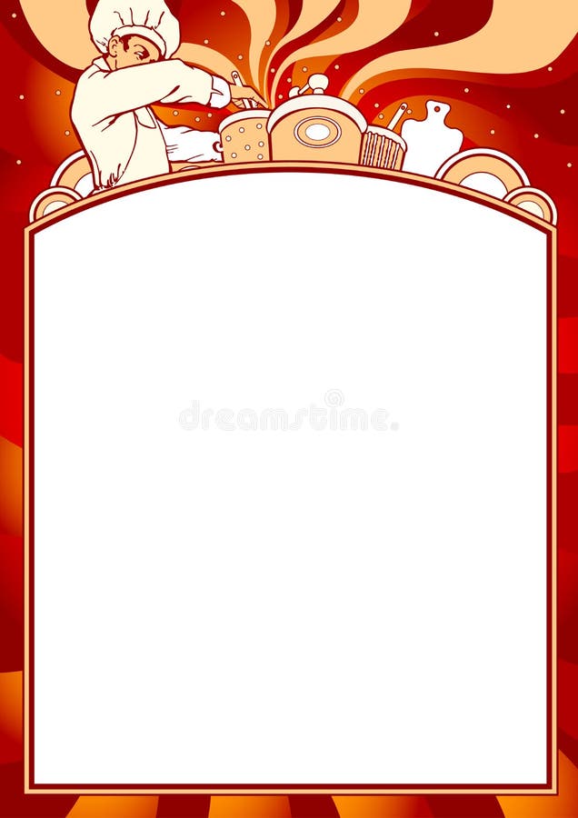 Spatie van menu vector illustratie. Illustration of document - 8848493