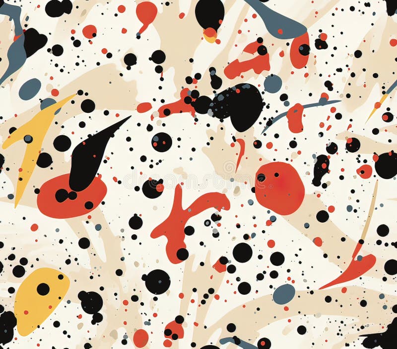 Spatter, Fabric Pattern, Seamless Pattern. Stock Illustration ...