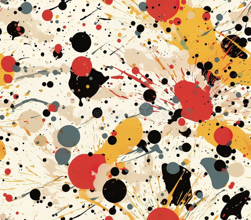 Spatter, Fabric Pattern, Seamless Pattern. Stock Illustration ...