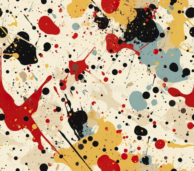 Spatter, Fabric Pattern, Seamless Pattern. Stock Illustration ...