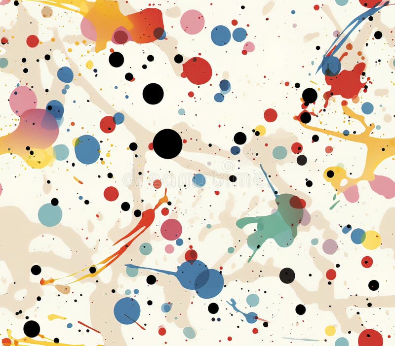 Spatter, Fabric Pattern, Seamless Pattern. Stock Illustration ...