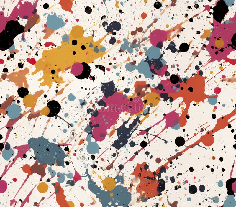 Spatter, Fabric Pattern, Seamless Pattern. Stock Illustration ...