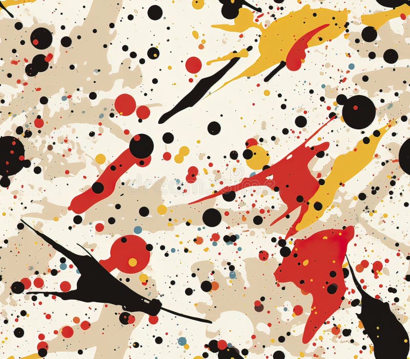 Spatter, Fabric Pattern, Seamless Pattern. Stock Illustration ...