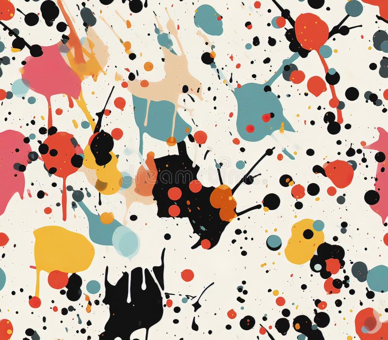 Spatter, Fabric Pattern, Seamless Pattern. Stock Illustration ...