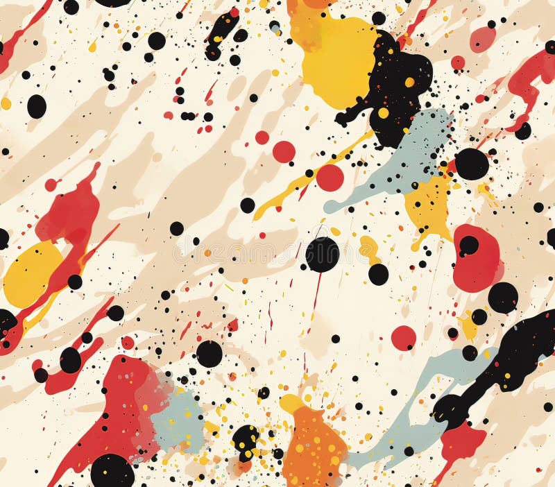 Spatter, Fabric Pattern, Seamless Pattern. Stock Illustration ...