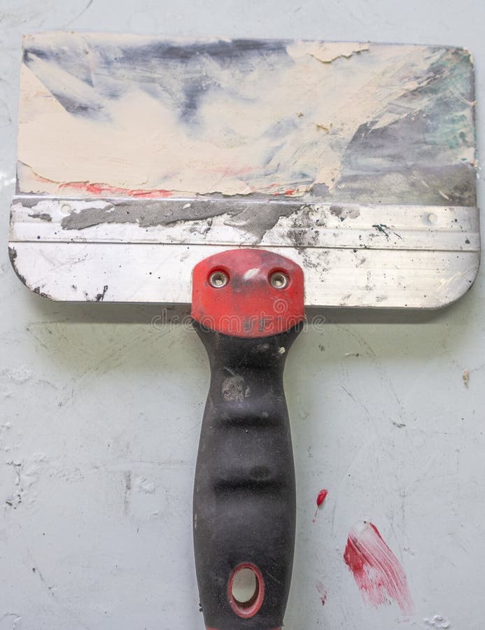 Hand Tool for Wall Puttying. Stock Photo - Image of accident ...