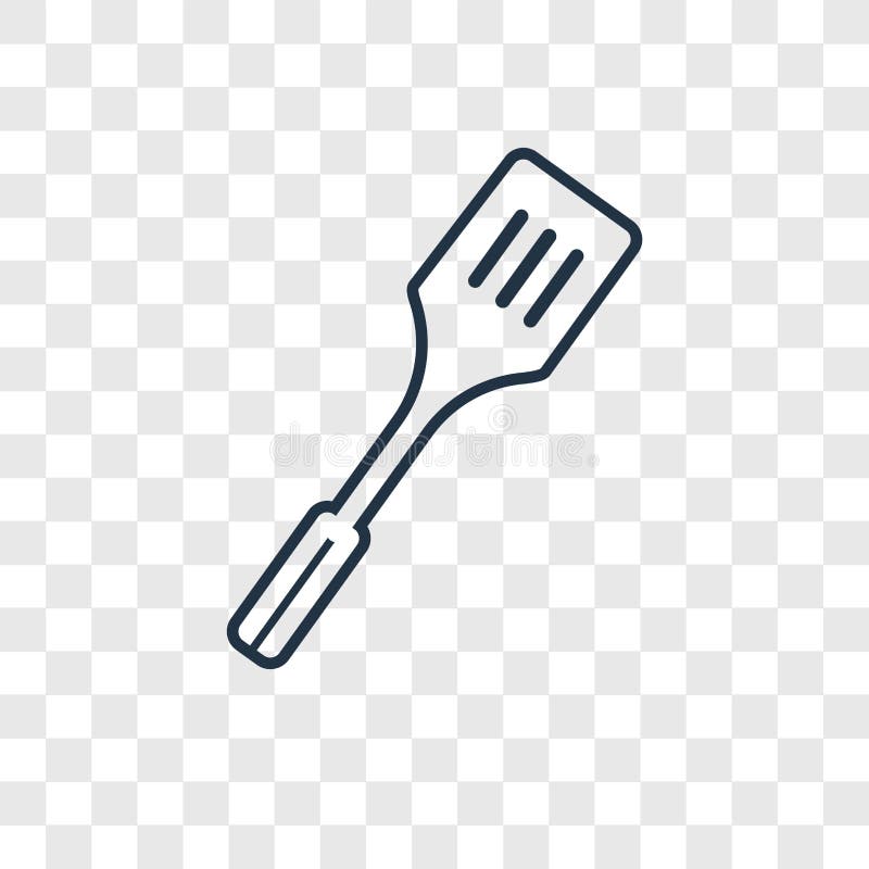 Spatula Icon Vector Isolated on White Background, Spatula Sign , Line ...