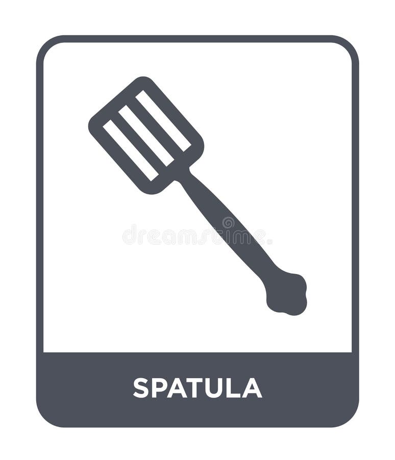 Spatula Icon in Trendy Design Style. Spatula Icon Isolated on White ...