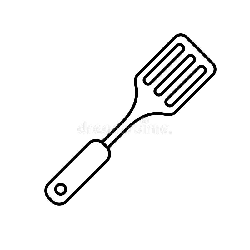 Spatula Icon Vector on Trendy Design Stock Vector - Illustration of ...