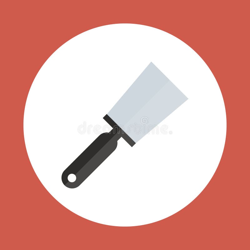 Spatula Icon Working Hand Tool Equipment Concept Stock Vector ...