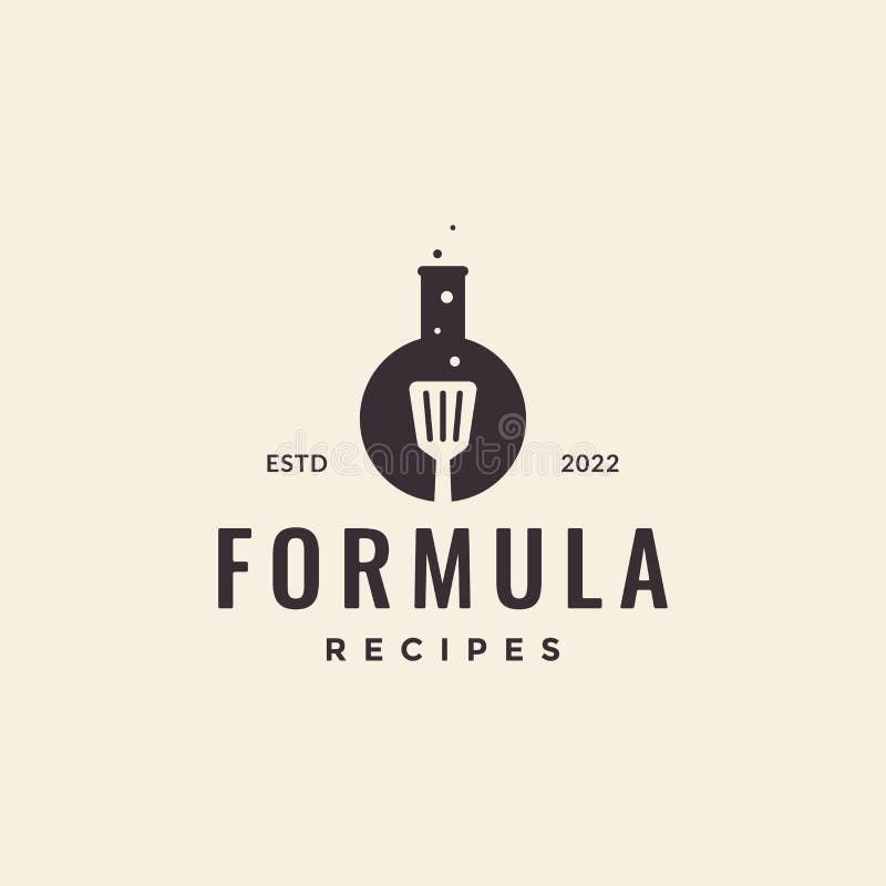 Spatula with Laboratory Recipe Logo Design Stock Vector - Illustration ...