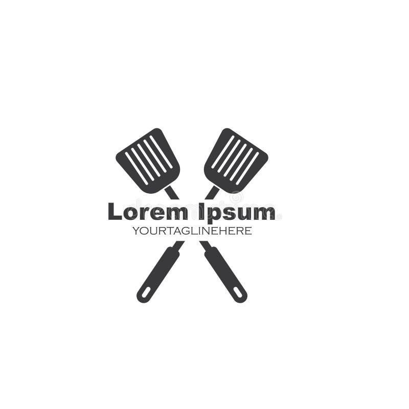 Spatula Logo Icon Vector Illustration Stock Vector - Illustration of ...