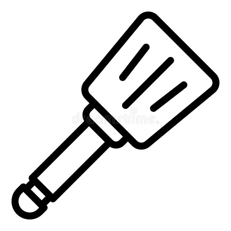 Spatula Tool Icon Outline Vector. Cooking Kitchen Stock Vector ...
