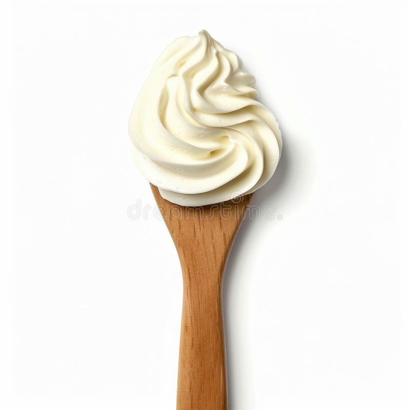 Spatula with Whipped Cream. Generative Ai Stock Illustration ...