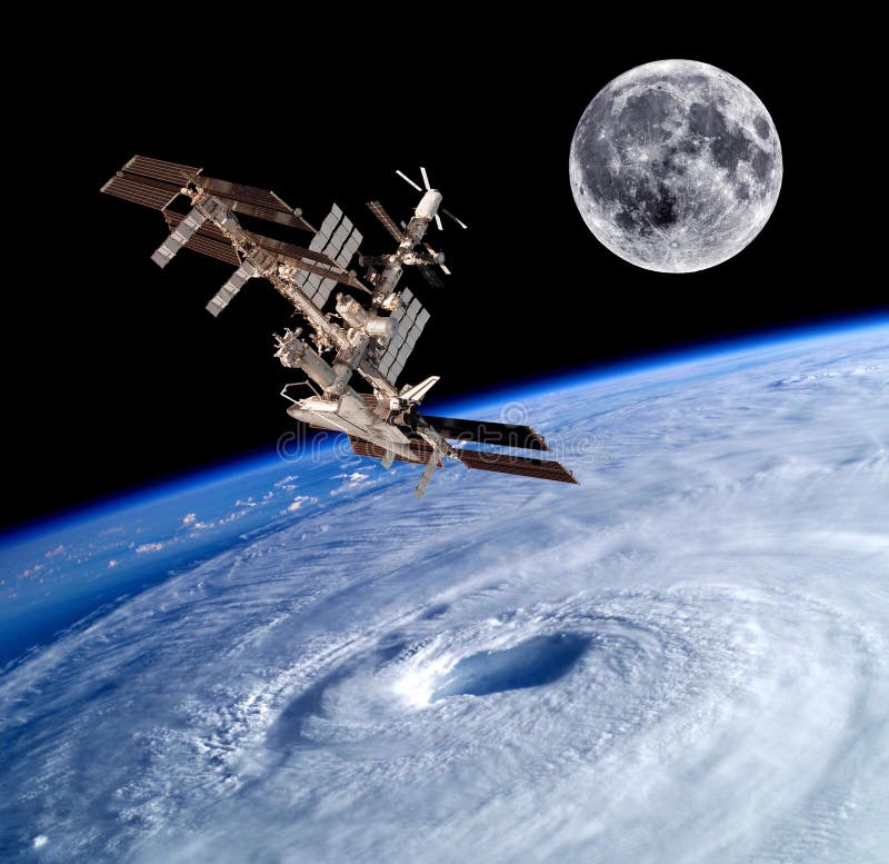 Spazio Del Satellite Di Terra Fotografia Stock - Immagine di ricerca ...