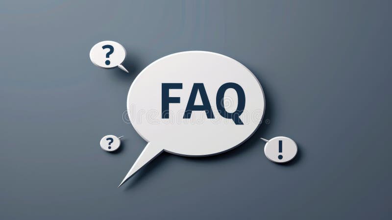 Speach Bubble with FAQ AI Generated Stock Illustration - Illustration ...